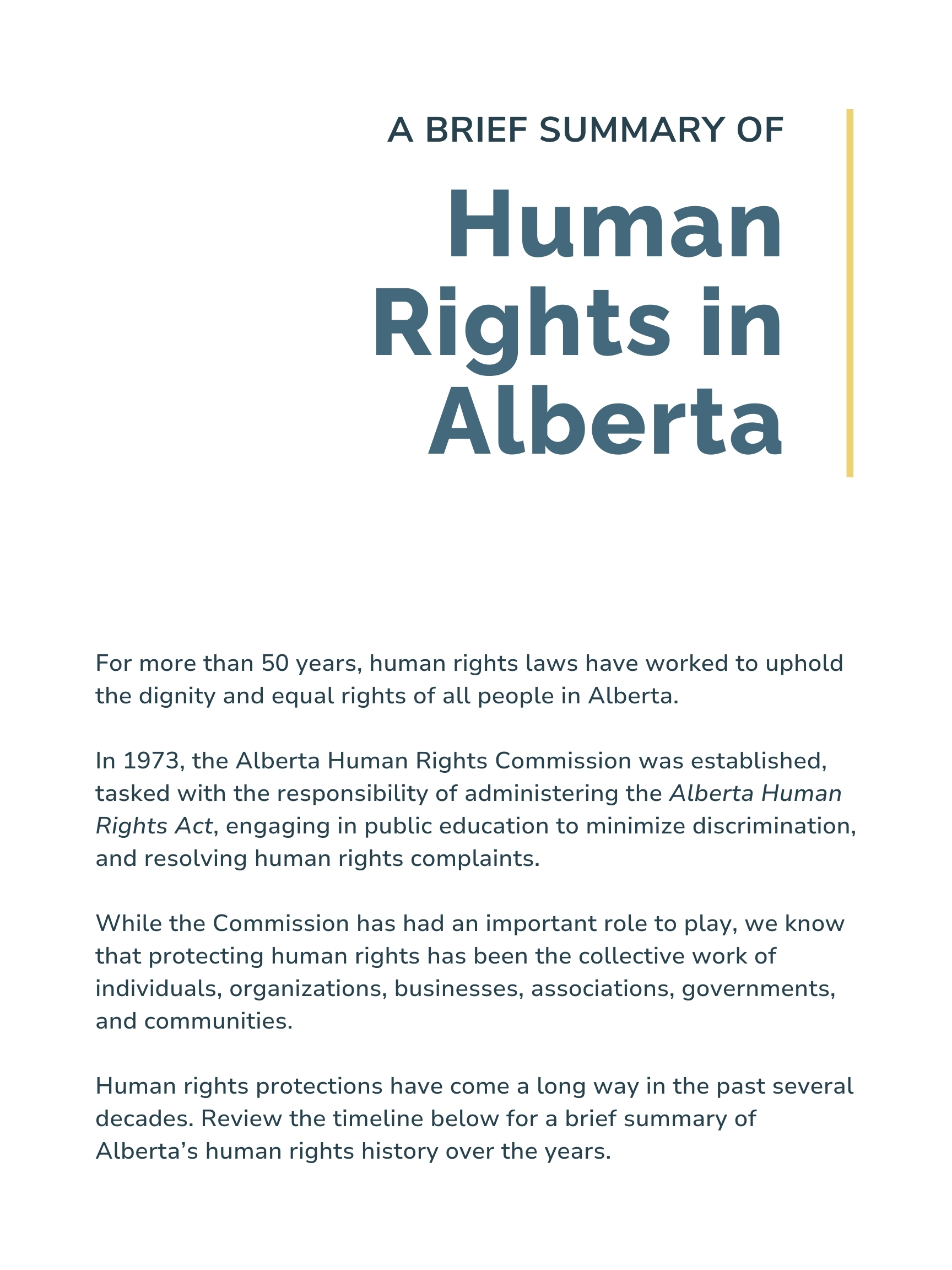 Alberta’s Human Rights History | Alberta Human Rights Commission